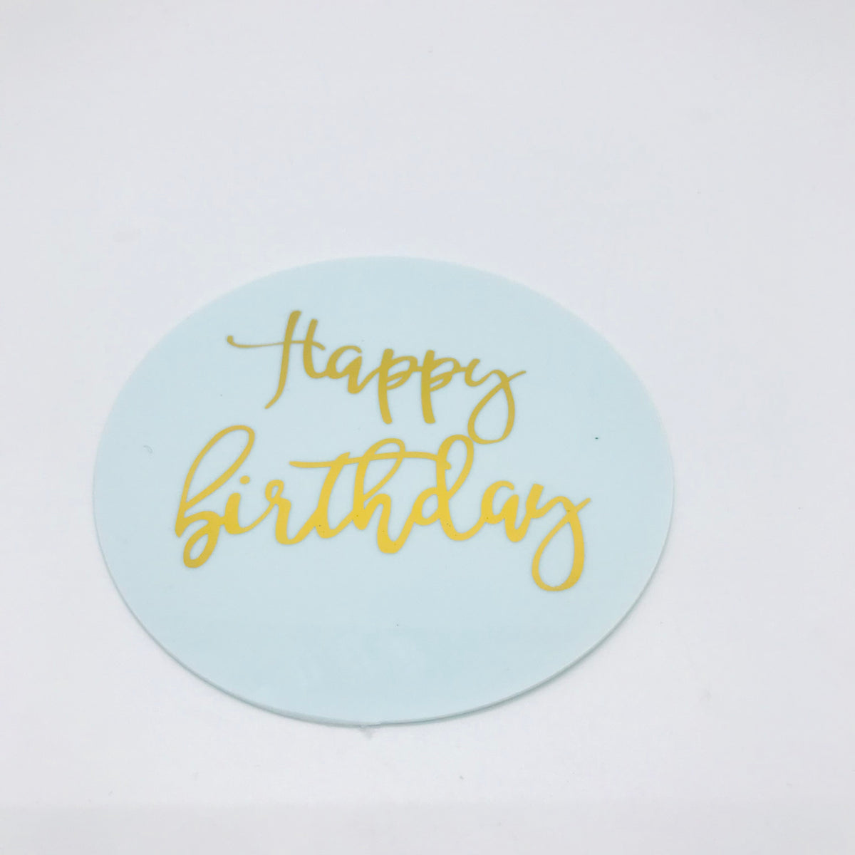 Round Pink Happy Birthday Disc Large – Sprinkles bake and party supplies