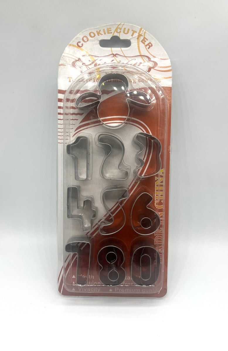 Number Cutter 10pcs – Sprinkles bake and party supplies