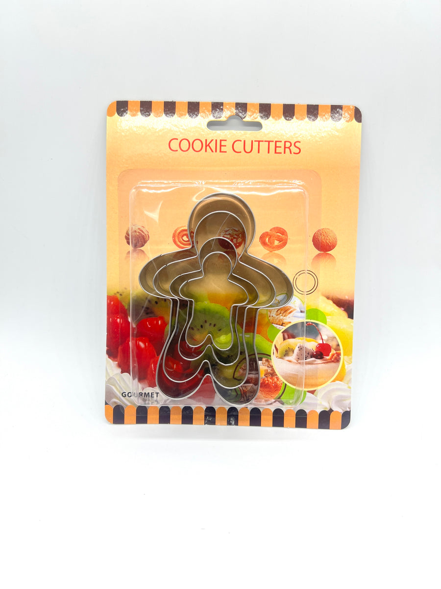 Gingerbread Man Cutter 4pcs Tinplate – Sprinkles bake and party supplies