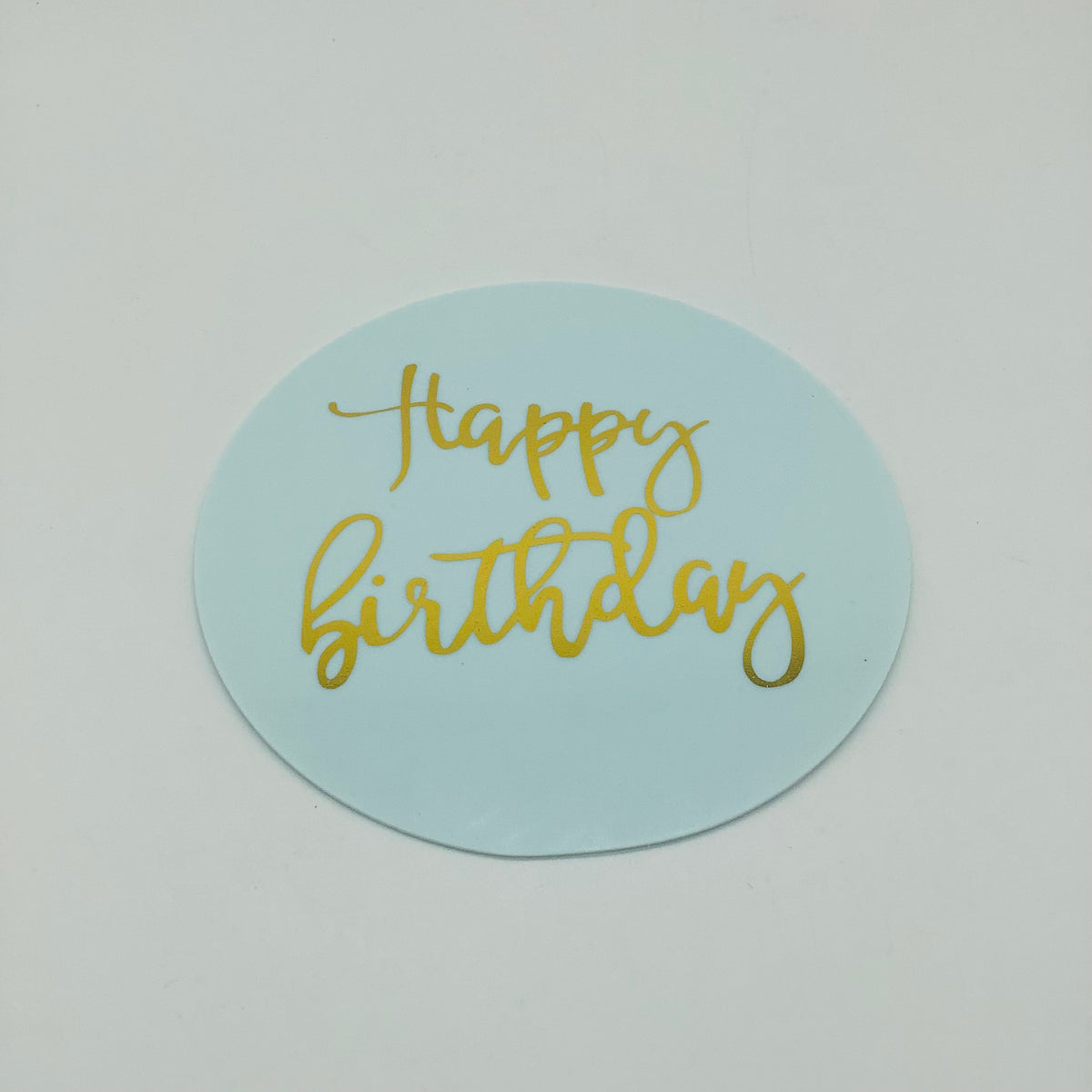 Round Blue Happy Birthday Disc Large – Sprinkles bake and party supplies