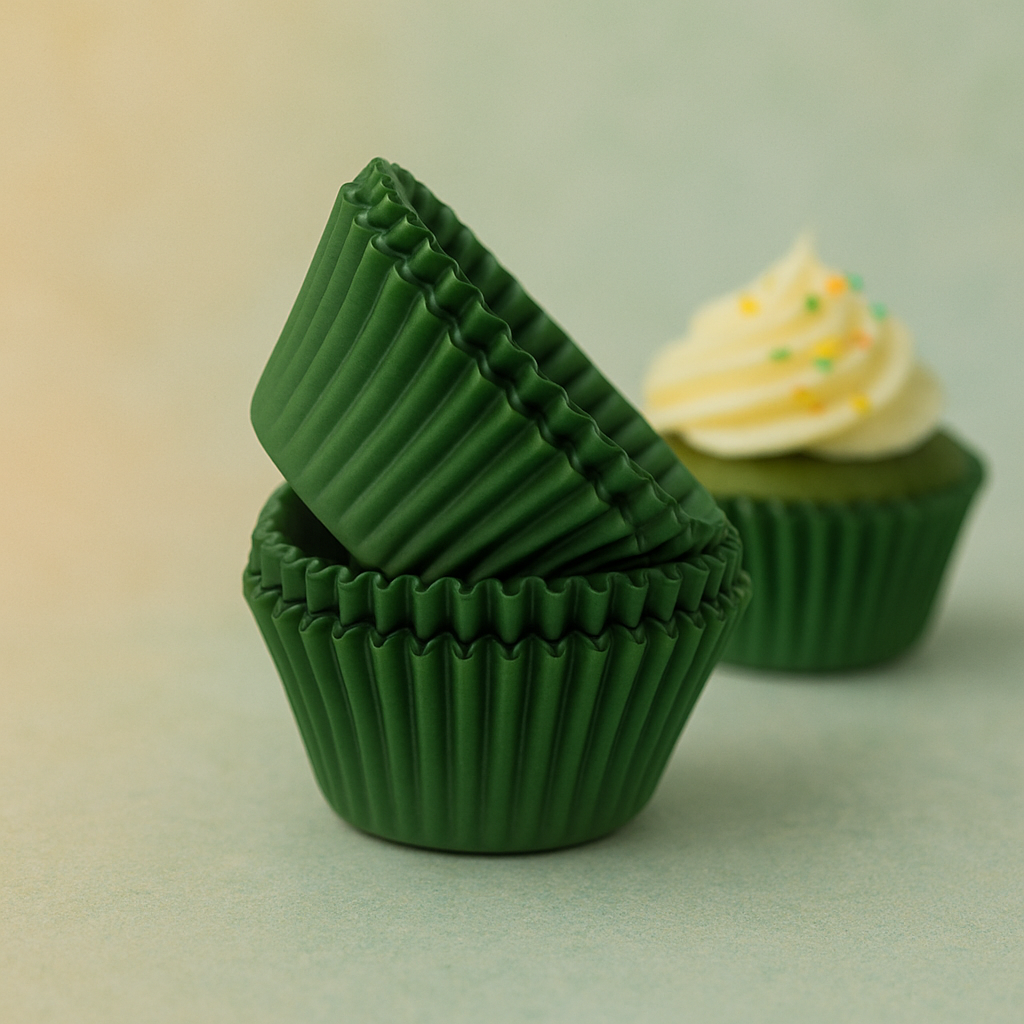 Baking Green Paper Cups 100pcs – Sprinkles bake and party supplies