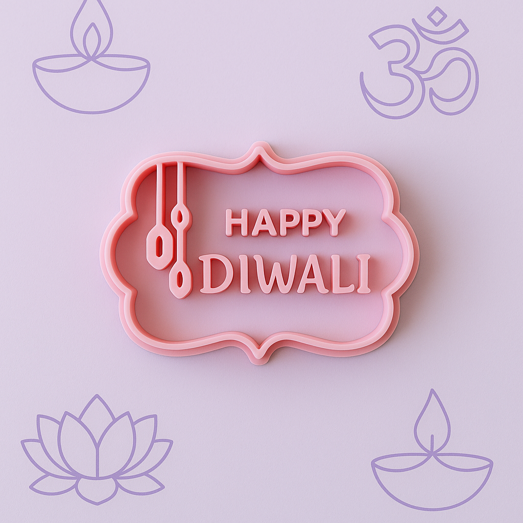 Happy Diwali Cutter & Embosser – Sprinkles bake and party supplies