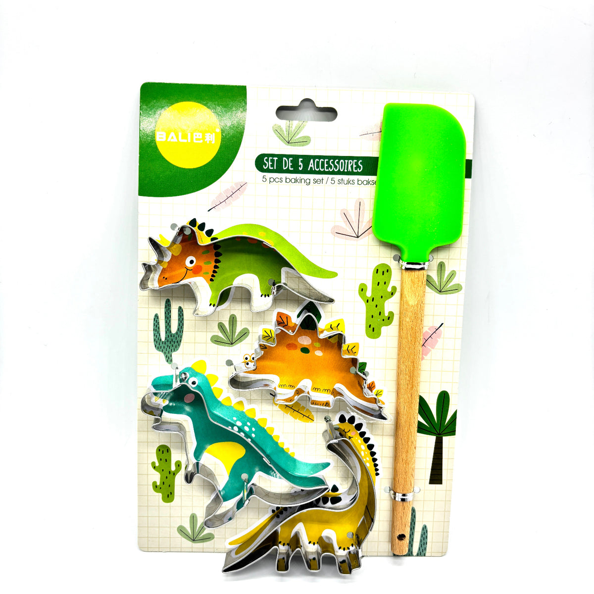 Dino 4pc Cutter with Spatula – Sprinkles bake and party supplies