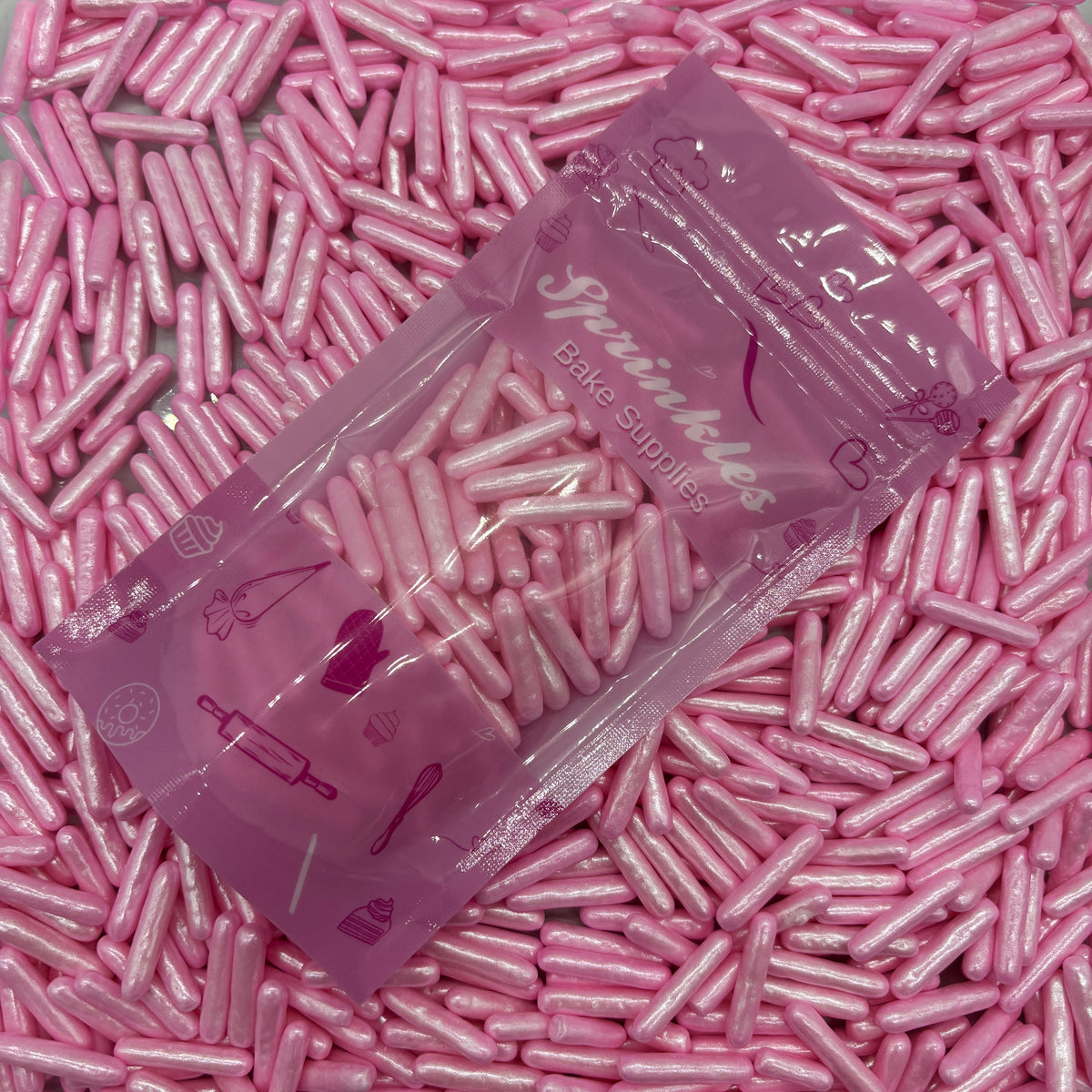 Pink Rods 50g – Sprinkles bake and party supplies