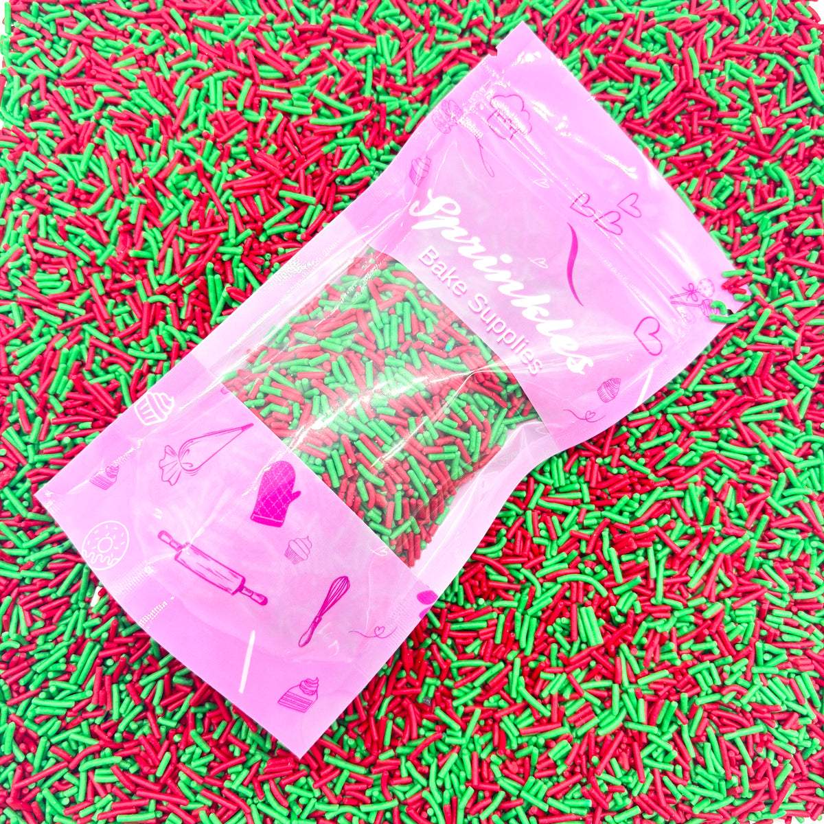 Vermicelli Red & Green Mix FM 50g – Sprinkles bake and party supplies