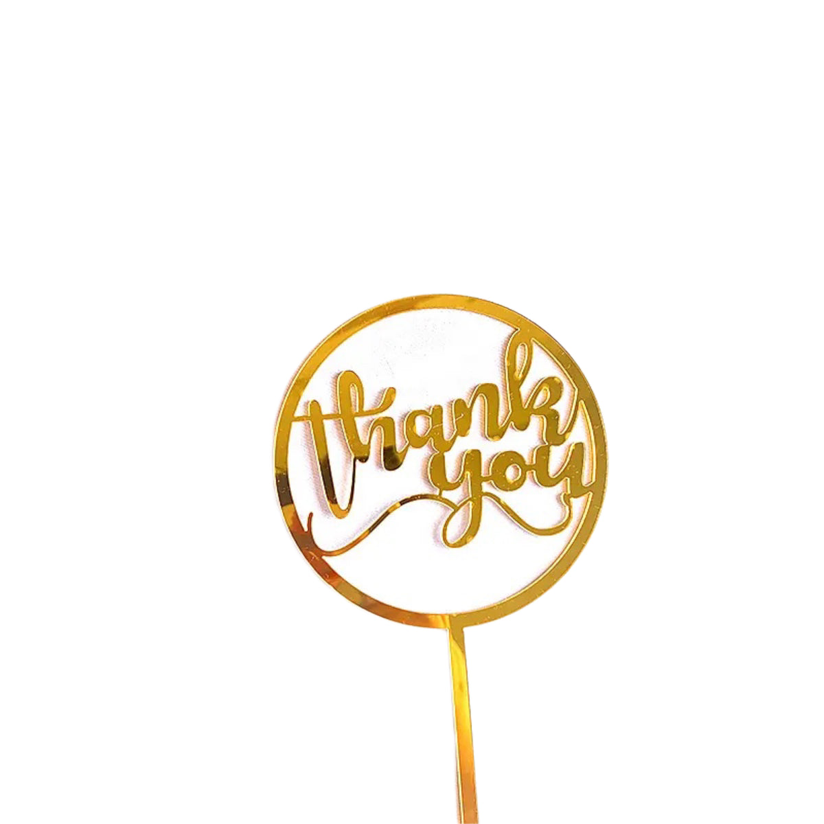 Thank you Topper Gold – Sprinkles bake and party supplies