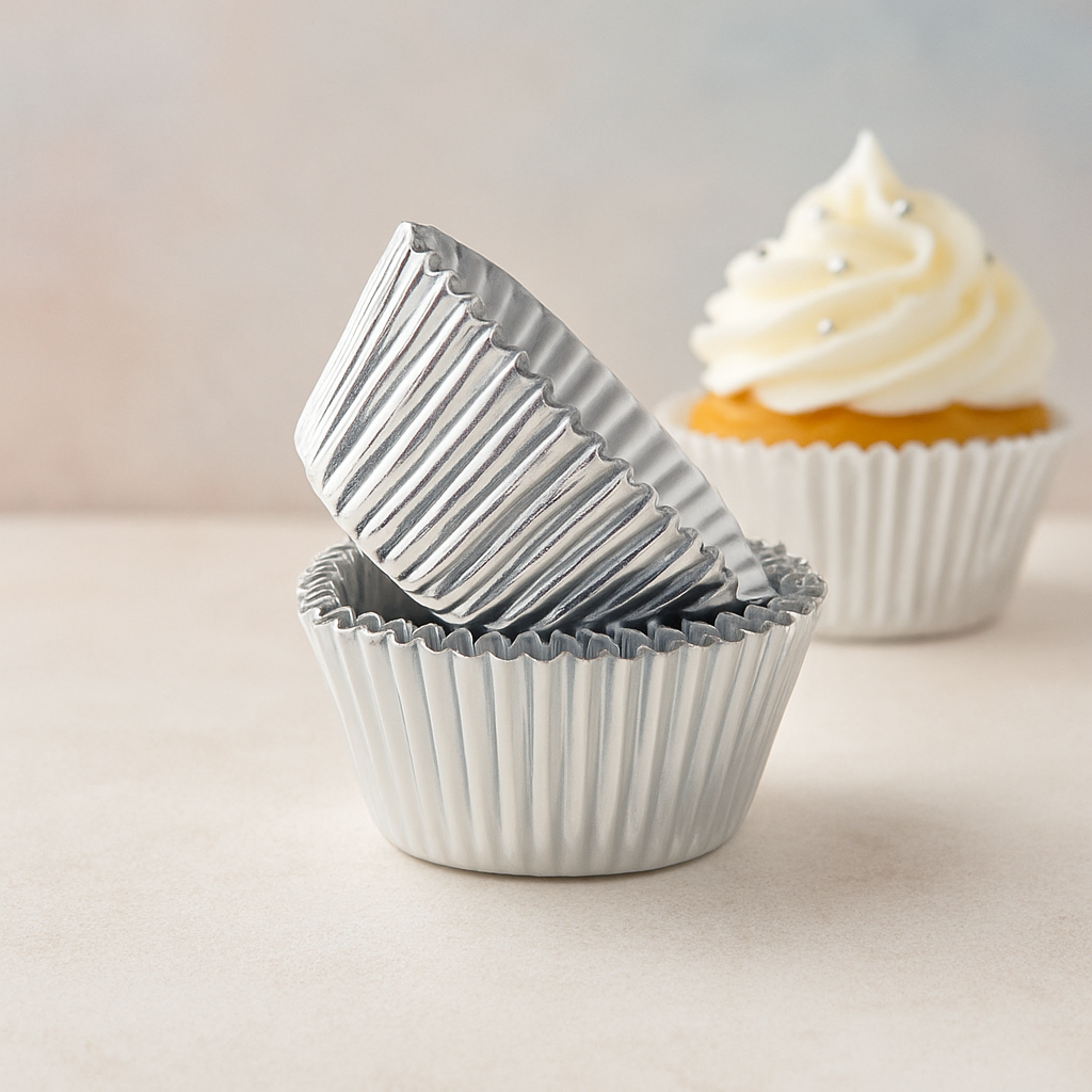 Metallic Baking Silver Paper Cups 50pcs – Sprinkles bake and party supplies