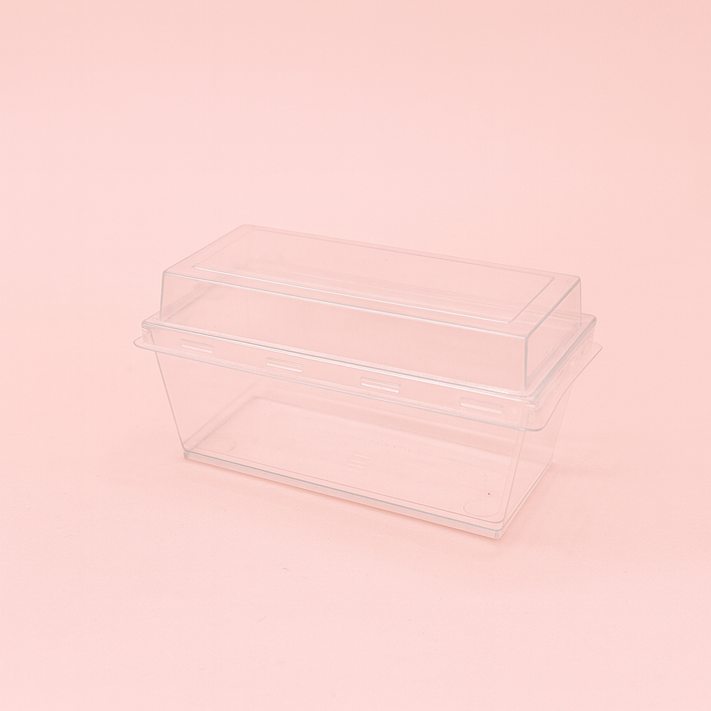 Rectangular Hard Plastic Dessert Cups with Lids 120ml 6pcs – Sprinkles ...