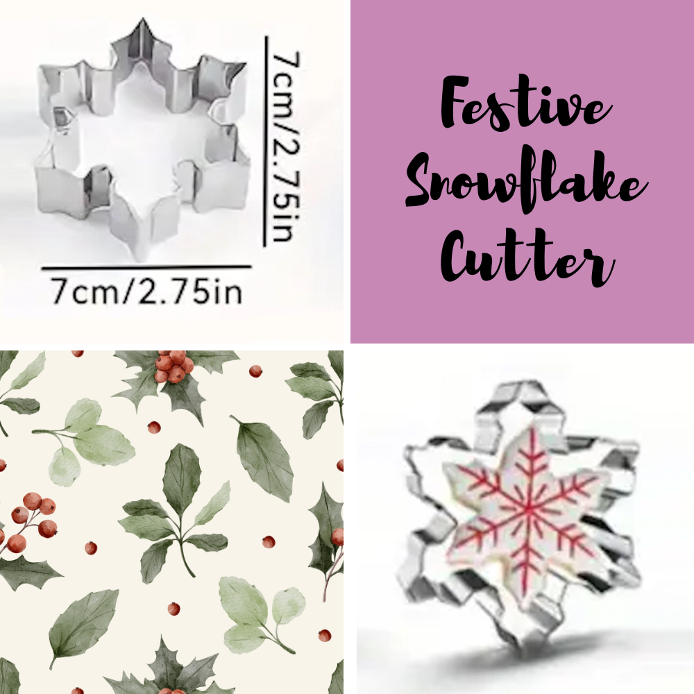 Festive Snowflake Cutter (7cm x 7cm) – Sprinkles bake and party supplies
